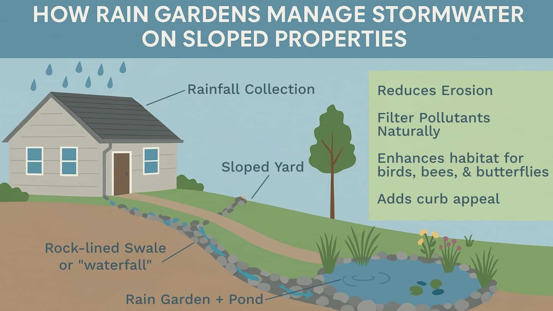 Rain Gardens: A Beautiful Way to Manage Rainwater - Red Tree Builders